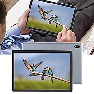 Vikye 10.5in Tablet, 4G 1920x1280 Resolution HD Tablet 5G 2.4G Dual Band 8GB 128GB Octa Core Tablet Calling Tablet for Android11