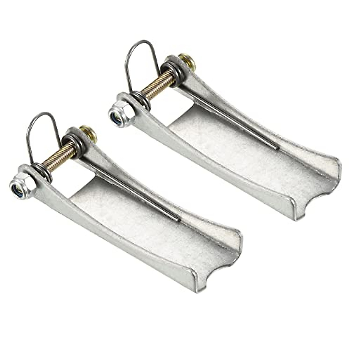 PATIKIL 2.5 Inch Replacement Hooks Latch, 2 Pack Metal Towing Receiver Hitch for Clevis Hook Trailer, Silver