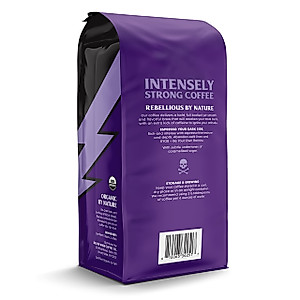 Death Wish Coffee Co., Organic and Fair Trade Espresso Roast Ground Coffee, 14 ounce (Pack of 1)