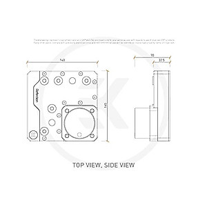 EKWB EK-Quantum Reflection Uni 140 D5 PWM Distroplate, Digital RGB, Plexi