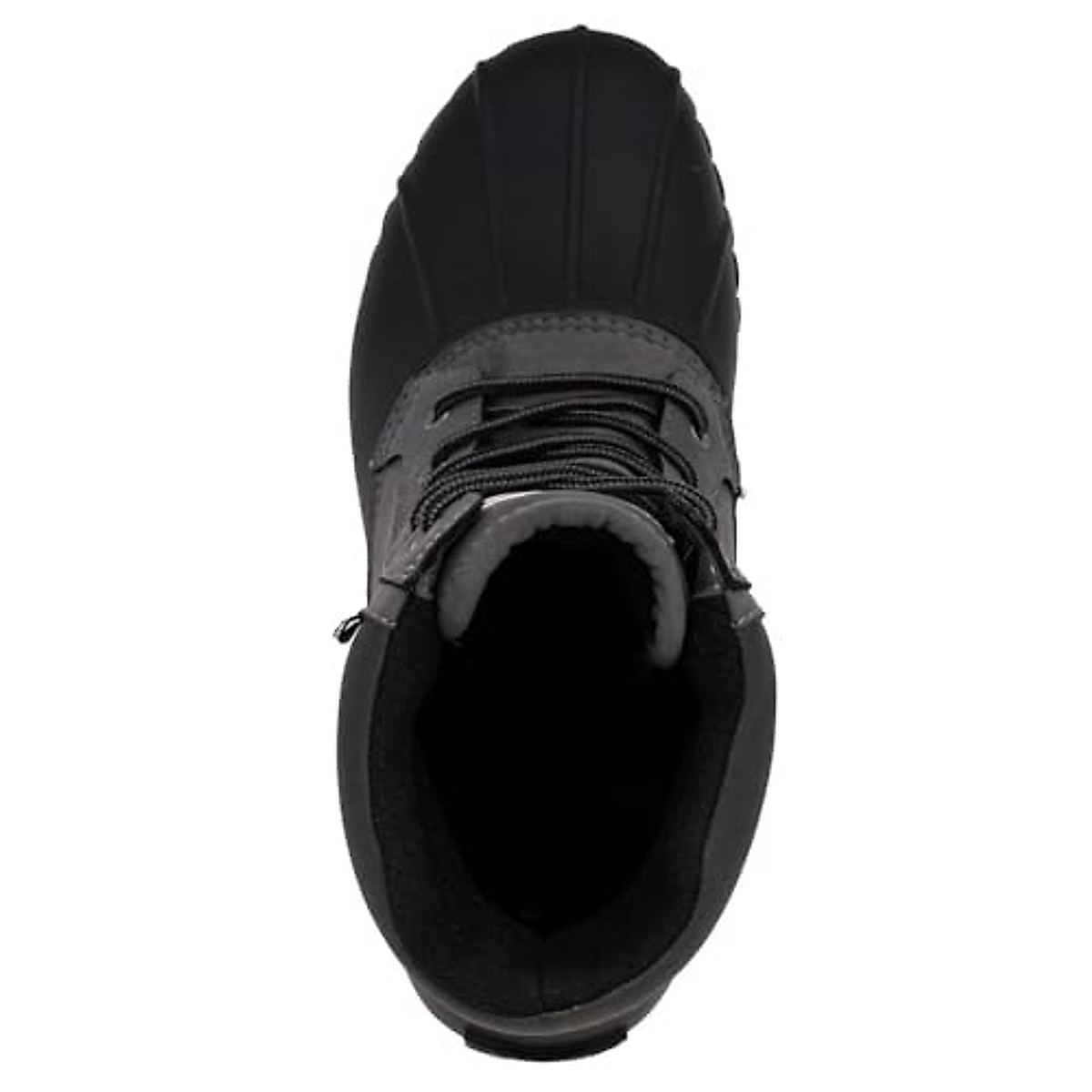 Nautica Mens Duck Boots - Waterproof Shell Insulated Snow & Rain Boot - Winter Shoe - Channing-Charcoal/Black-12