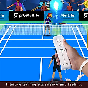 PowerLead Controller for Wii, Built-in Motion Plus Remote and Nunchuck Controller for Nintendo Wii and Wii U + Silicon Case White