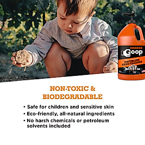 GOOP Orange Liquid with Pumice Multi-Purpose Waterless Hand Cleaner - 1 Gallon Pump Bottle