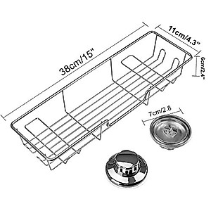 iPEGTOP L-4C Strong Suction Cup Adhesive Shower Caddy Bath Shelf Storage with 4 Side Hooks, Combo Organizer Basket for Shampoo, Conditioner, Soap, Razor Bathroom Accessories, Chrome