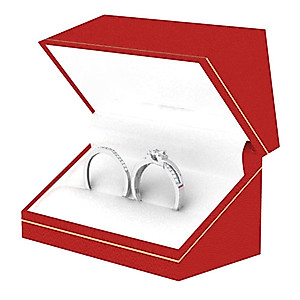 Dazzlingrock Collection 0.40 Carat (Cttw) 10k Princess and Round Diamond Women Swirl Wave Engagement Ring Set, White Gold, Size 6