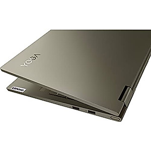 Lenovo 2022 Yoga 7i 2-in-1 360° 15.6" Touch Screen Laptop, Intel Evo Platform Core i7 1165G7, 12GB RAM, 1TB PCIe SSD, Intel Iris Xe Graphics, Backlit Keyboard, Win 11, Dark Moss, 32GB USB Card