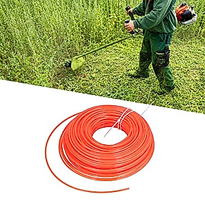 Fdit 3mm Brush Cutter Nylon Rope Round Nylon Rope Wire Brush Cutting Machine Line Cord Wire Grass Trimmer Replacement Accessory for Trimming Spool of Lawn Mower