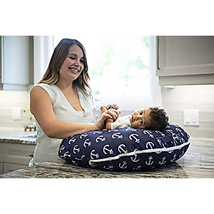Removable Newborn Lounger Cover Water Resistant with Nautical Anchors