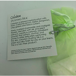 Lady Primrose Celadon Dusting Silk Pouch