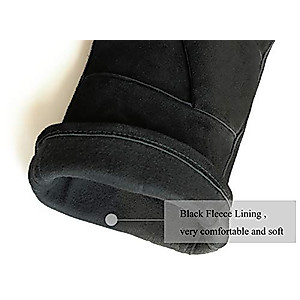 Premium Leather Welding gloves Extreme Heat/Fire Resistant, Oven/Fireplace/Stove/Tig Welder/BBQ/Grill/ /Furnace/ Heavy Duty Glove-Black