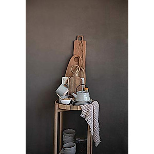 Bloomingville Rectangle Acacia Wood Cheese Square Handle Cutting Board, Brown