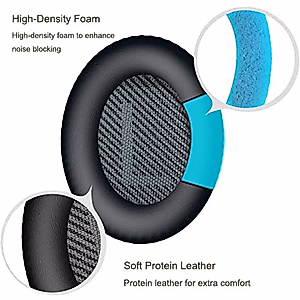 Bose Headphones Replacement Ear Pads for QuietComfort QC35/35ii/25/2/15 Ear Cushions for QC35 QC35ii QC25 QC2 QC15 Ae2 Ae2i Ae2w Sound True & SoundLink (Around-Ear Series Only)