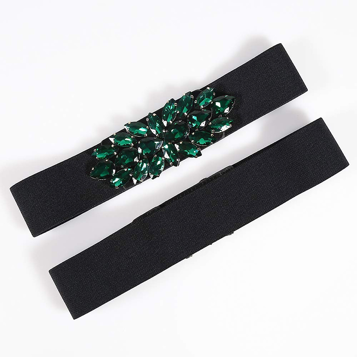 Dorchid Women Rhinestone Belts Crystal Cinch Belt Stretch Retro Waist Dress Belt