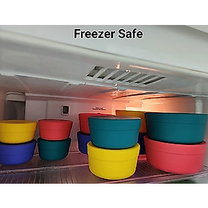 Wilmington Steelwares Silicone Food Storage Containers With Lids (Deja Blue)