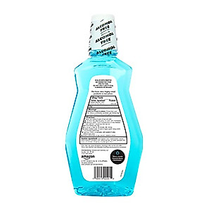 Amazon Basics Anticavity Fluoride Mouthwash, Alcohol Free, Refreshing Mint, 1 Liter, 33.8 Fluid Ounces, 1-Pack (Previously Solimo)