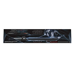 STAR WARS The Black Series Mandalorian Darksaber Force FX Elite Lightsaber with Advanced LEDs, Sound Effects, Adult Collectible Roleplay