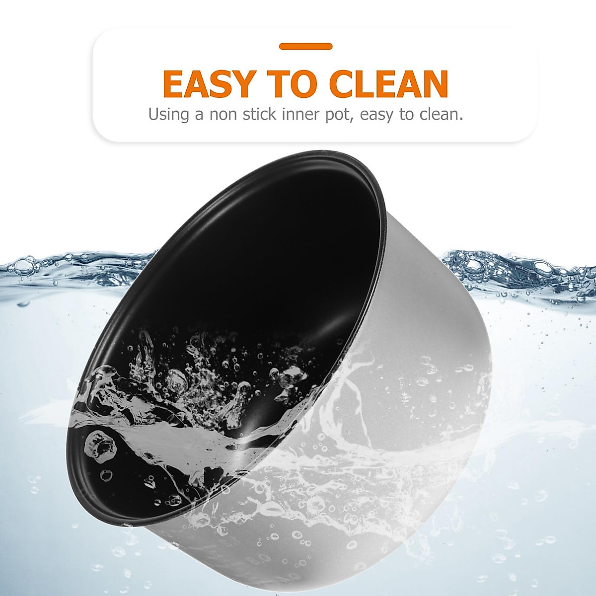 Yardwe Pressure Pot Rice Cooker Replacement Inner Pot: Alloy Cooking Pot Insert Liner 3L Non Stick Cooking Pot Liner Cookware Replacement Accessories Rice Cooker Replacement Pot