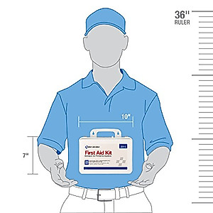 First Aid Only 223-G 25-Person Emergency First Aid Kit for Office, Home Improvement, and Construction with Gasket, 107 Pieces