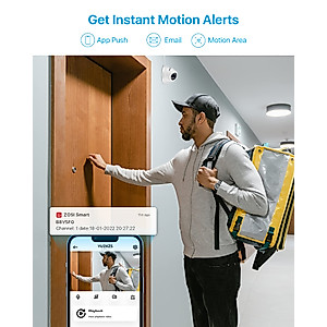 ZOSI 4K 16CH PoE Home Security Cameras System,4K 8MP 16CH H.265 CCTV NVR with 4TB HDD and 16 x 5MP Indoor Outdoor PoE IP Bullet Dome Cameras with Night Vision,Remote Access for 24/7 Recording