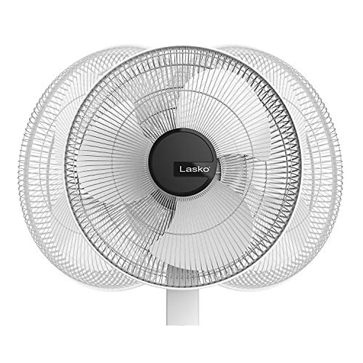 Lasko S16614 Oscillating 16″ Adjustable Pedestal Stand Fan with Timer, Thermostat and Remote for Indoor, Bedroom, Living Room, Home Office & College Dorm Use, 16 Inch, White