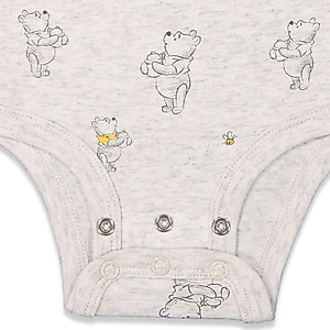 Disney Winnie the Pooh Newborn Baby Boys 3 Pack Bodysuits 0-3 Months