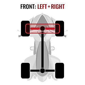 2 pc Sixity XT Front Left Right Axle compatible with Polaris Scrambler 500 1997-1998 - W98 W97BC50A 4X4