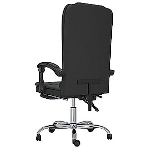 WEHUOSIF Massage Reclining Office Chair,Tall Office Chair,Execuive Desk Chair,Rolling Chair,Swivel Stool,Computer Chair,for Living Rooms,Bedrooms,Meeting Rooms,Offices,Black Velvet