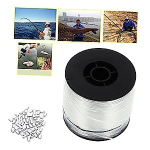 BESPORTBLE 3 Sets Nylon Fishing line Aluminum Parts Nylon Fishing Leaders Nylon Fishing Bait line Fishing Wire Tube Nylon Fishing Rope Wear-Resistant Fishing Rope 200M Fishing Line Nylon Rope