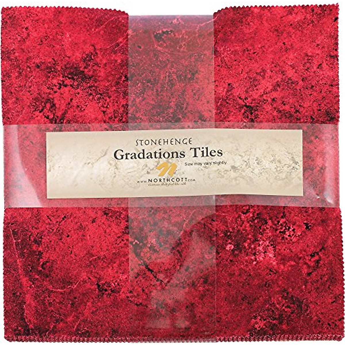 Stonehenge Gradations Brights Hibiscus Stone Tiles 42 10-inch Squares Layer Cake Northcott