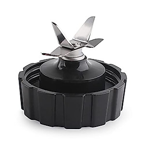 LMEI Replacement Parts 5cups Glass Jar with Blade and Base Bottom Cap,Compatible with Hamilton Beach Blenders