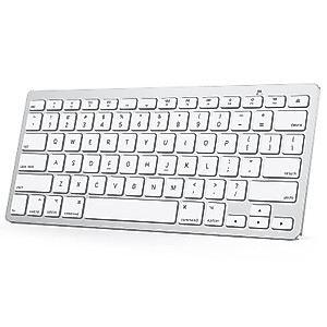 OMOTON Compact Wireless Bluetooth Keyboard for MacBook, iMac, Mac Mini - Compatible with Apple Laptops and Desktops
