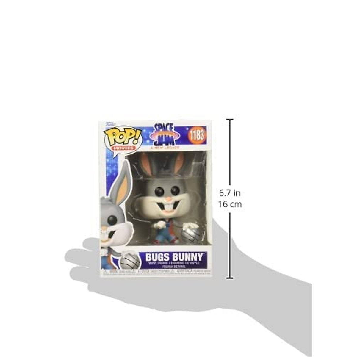 Pop Space Jam New Legacy Bugs Dribbling Vinyl Figure