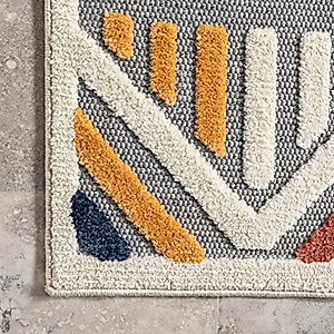 nuLOOM Arlene Colorful Tribal Indoor/Outdoor Area Rug, 5' x 7' 6", Blue