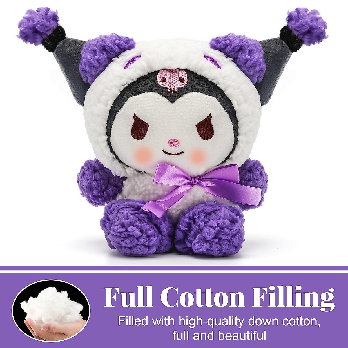 GRUSEMI 9 Inch Anime Kawaii Plush Toys, Cute Anime Stuffed Animal Pillow Doll Soft Cartoon Room Decor Toy Birthday Party Favor Gifts for Children Girls Fans