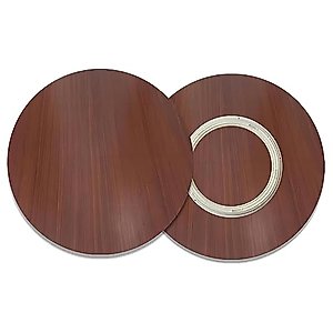 Lazy Susan Tabletop Wooden Turntable, 360 Degree Smooth Rotation Round Rotating Serving Plate, Rotating Serving Tray For Dining Table, Diameter Ø 20 24 28 32 36 39 Inch