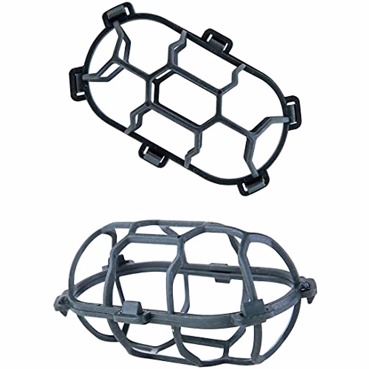 Floral Cage Arranger for Flowers l Bouquet Floral Cage l Pillow Floral Cage for Centerpieces and Vases l Sell in Set of 2 (4", Egg) (330-96-07)