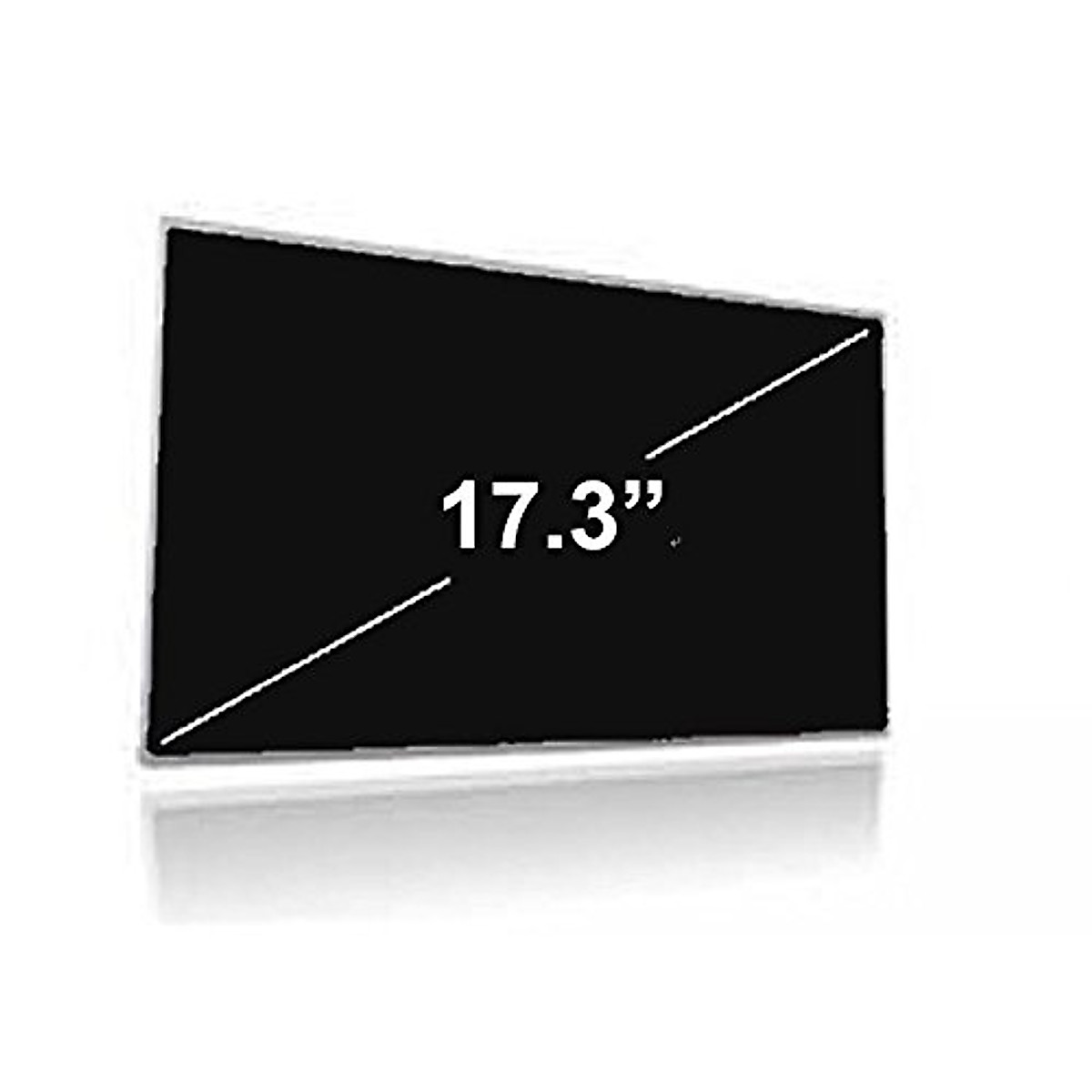 FULLCOM New LCD Replacement Screen HD+ 1600x900 (Non Touch) 17.3 Inch (with Brackets) 30 Pin for Lenovo IdeaPad 320-17IKB 80XM for Laptop/Display/Screen/LCD Application