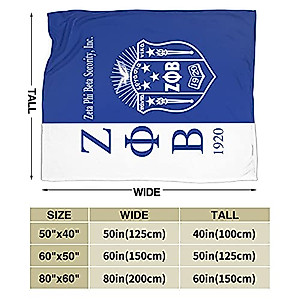 Blanket Sorority Gifts Plush Lightweight Soft Flannel Fleece Throw Blankets Bedding for Bed Sofa Couch Living Room 50"x40"