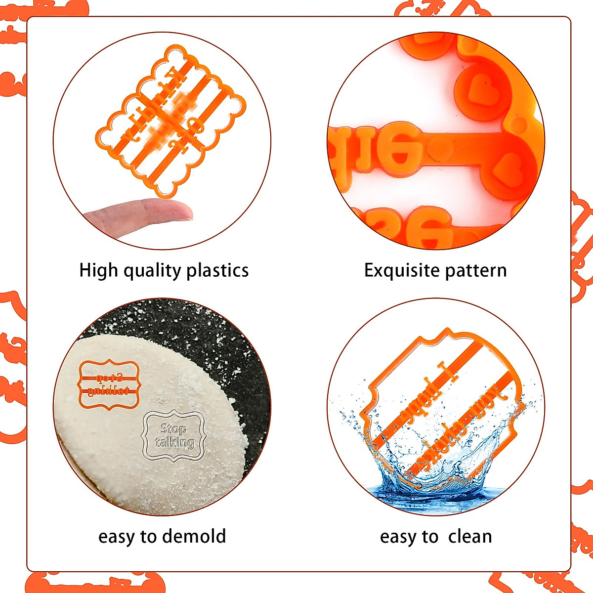 12 Pieces Funny Cookie Moulds for Baking, Cookie Moulds with Sayings Cuss Words, Cookie Cutters Form with Fun and Irreverent Phrases, Cookie Moulds with Wish Words for Kitchen DIY Supplies