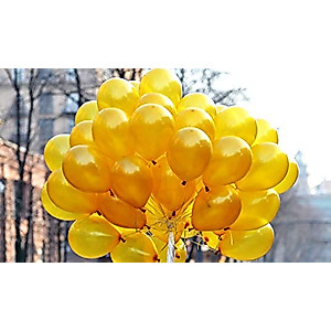 Latex Balloons, 100-Pack, 12-Inch, Yellow Balloons (100)