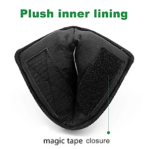 Lucky Green Clover Shamrock Golf Blade Putter Cover Headcover Club Protective Golf Accessories for Men,Soft Synthetic Leather,for Scotty Cameron,Odyssey,Taylormade in White