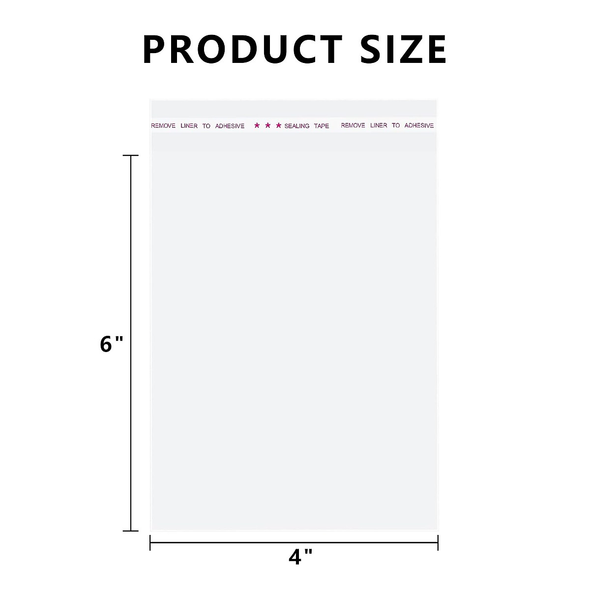 AIRSUNNY 100 Pcs 4x6 Clear Resealable Cello/Cellophane Bags Good for Bakery, Candle, Soap, Cookie Poly Bags …