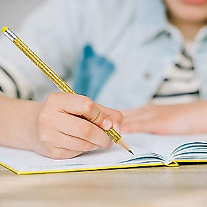 Outus Glitter Colored Pencils with Eraser Wood Colorful Pencils and Pencil Sharpeners for Kids Writing Painting(34 Pieces)