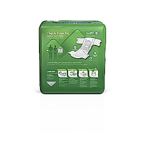 Medline FitRight Ultra Adult Diapers, Disposable Incontinence Briefs with Tabs, Heavy Absorbency, Medium, 32''-42'', 20 Count (Pack of 4)