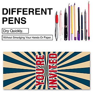 VAHATAN Carnival Birthday Party Invitations 20 Pack Carnival Theme Ticket Invitations with Envelopes Invites Cards for Birthday Party