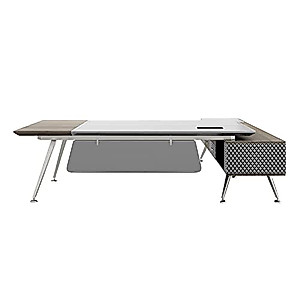 REMYS Desk Boss Office Desk and Chair Combination Manager Table President Table Supervisor Table Simple Executive Desk