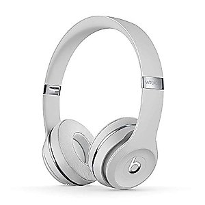 Beats Solo3 Wireless On-Ear Headphones - Apple W1 Headphone Chip, Class 1 Bluetooth, 40 Hours of Listening Time, Built-in Microphone - Satin Silver (Latest Model)