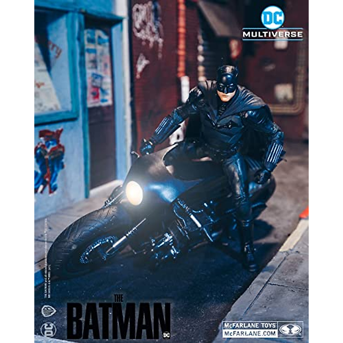 McFarlane Toys DC Batcycle: The Batman (Movie) Action Vehicle