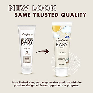 SheaMoisture Baby Lotion for Baby Skin 100% Virgin Coconut Oil, Clear Skin Moisturizer 8 oz