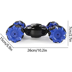 RC Stunt Car, Twisted Car Deformable All-Terrain Off Road Car 360° Flips Double Sided Rotating Race Car with Gesture Sensor Watch Lights for Kids E92